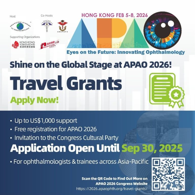 Apply for Travel Grants to Attend APAO 2026 in Hong Kong | APAO